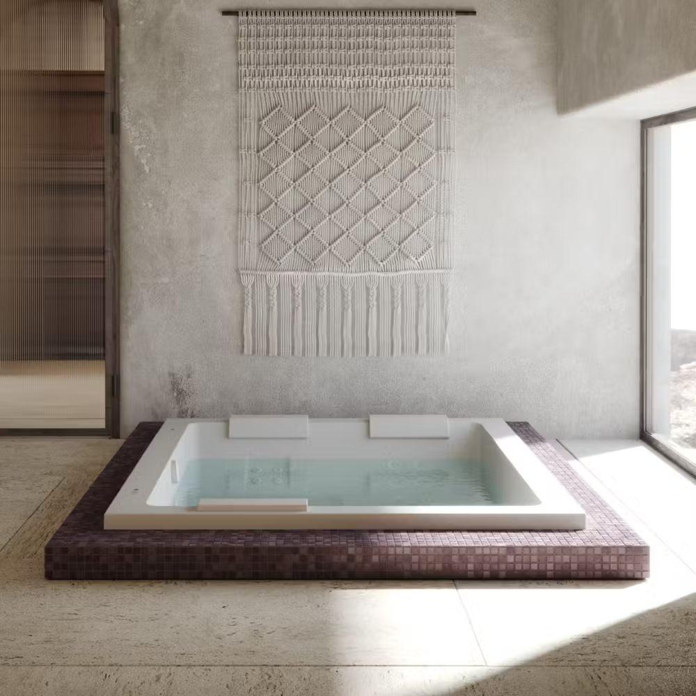 Ванна Jacuzzi Sharp Extra Aquasystem, со смесителем, глянцевая — в ...