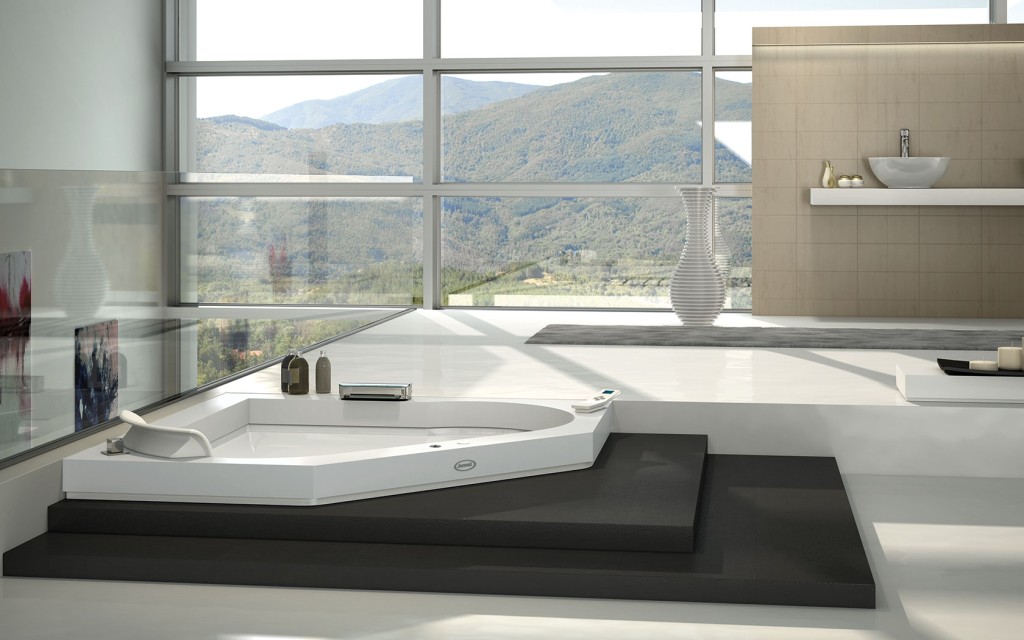 Ванна Jacuzzi Aura Corner Corian (Аура Корнер с отделкой из кориана ...